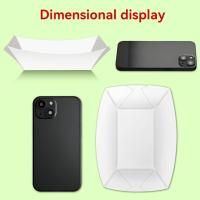 China White Paper Food Trays Heavy-Duty Paper Food Boat Disposable Serving Basket Tray for French Fries Nachos Snack Hot Dog Taco for sale