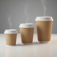 China Double Wall Insulated Paper Coffee Cup Leak Proof Lid Hot Beverage Takeaway 8oz 12oz 16oz for sale