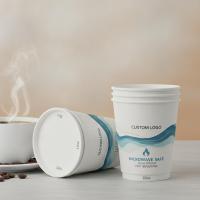 China Microwave Safe Double PE Coated Paper Cup Leak Proof Hot Beverage Custom Logo 12oz 16oz for sale