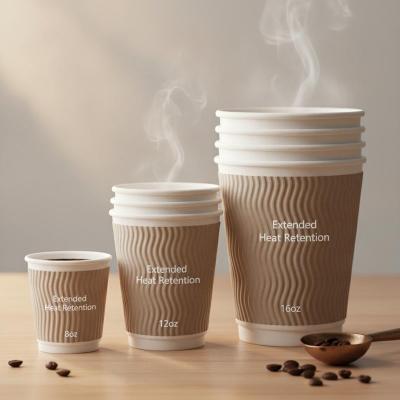 China Hot Fill PE Coated Paper Cup Extended Heat Retention Insulated Design Coffee 8oz 12oz 16oz for sale
