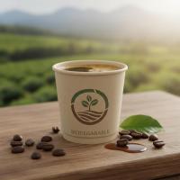 China Sampling Tasting Mini Paper Cup 4oz Custom Logo Print Biodegradable Coffee Espresso Promotion for sale