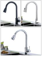 China Vertical 360° Rotation Pull Gooseneck Sink Faucet Antirust For Bathroom for sale