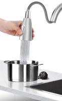 China Pull Down Swivel Tuscany Kitchen Faucet Brushed Nickel for sale