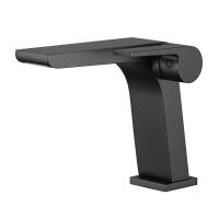 China Wall Mounted Cuprum Kitchen Faucet Tap Black Chrome Hot And Cold 1.1KG for sale