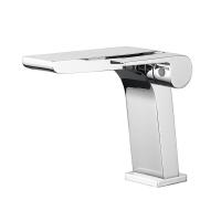 China Wall Mounted Cuprum Kitchen Faucet Tap Black Chrome Hot And Cold 1.1KG for sale