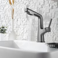 China 1.6KG Wiredrawing Copper Kitchen Faucet Tap For Bathroom Wash Basin Hot And Cold Water for sale