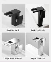China ODM Wash Basin Cabinet Waterfall Bath Faucet LED Light For Bathroom 4mm for sale