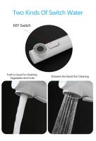 China Swivel Rotatable 4 Inch Bathroom Faucet All Copper White Electroplated Finished for sale