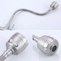 China SUS304 Gooseneck Kitchen Faucet Bathroom Extendable Sink Faucet with Sprayer for sale