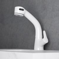 China Multifunctional White Swivel Bathroom Faucet Taps For Toilet Copper Core for sale