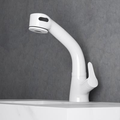 China Multifunctional White Swivel Bathroom Faucet Taps For Toilet Copper Core for sale