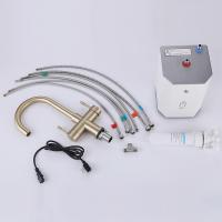 China 360 Rotatable Head Kitchen Faucet Tap Instant Hot Water Tap Gold 304 Cuprum for sale