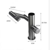China OEM Brass Digital Temperature Faucet Hot And Cold 120 Swivel Spout for sale