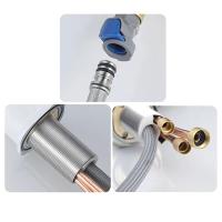 China Hydrodynamic Swivel Spout Bathroom Faucet LED Kitchen Tap for Washbasin for sale