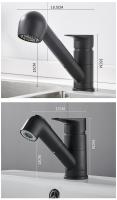 China Universal Telescopic Pull Out Sink Faucet 40cm For Kitchen for sale