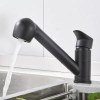China Explosionproof Black Single Faucet Lavatory Sink Faucet For Home Washbasin for sale