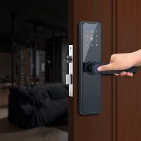 China Keyless Entry Biometric Mortise Lock Fingerprint Keypad Door Lock for sale