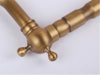 China Thickened Unlacquered Brass Kitchen Faucet Gold Bathroom Taps OEM for sale