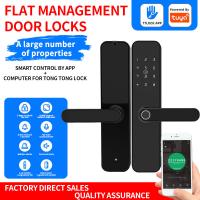 China TTLOCK Tuya Graffiti Smart Outdoor Biometric Door Lock For Home for sale