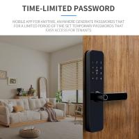 China TTLOCK Tuya Graffiti Smart Outdoor Biometric Door Lock For Home for sale