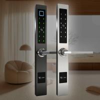 China Aluminum Alloy Biometric Smart Fingerprint Door Lock Card Swiping 2in1 for sale
