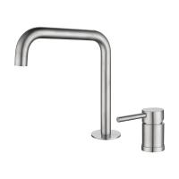 China Countertop Basin Bathroom Faucet Tap Stainless SUS304 Kitchen Faucet Hot And Cold for sale