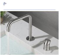 China Countertop Basin Bathroom Faucet Tap Stainless SUS304 Kitchen Faucet Hot And Cold for sale