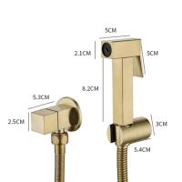 China Handheld SUS304 Stainless Steel Tap Black Bidet Toilet Bathroom for sale