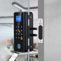China Office Password Keyless Fingerprint Door Lock Biometric Deadbolt Lock Wiring Framed Intelligent for sale