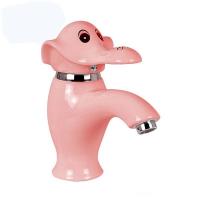 China Kindergarten Elephant Bathroom Faucet Tap Ceramic For Children's Washbasin Sink custom for sale