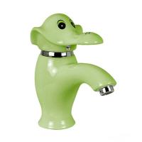 China Kindergarten Elephant Bathroom Faucet Tap Ceramic For Children's Washbasin Sink custom for sale