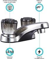 China Lightweight Acrylic RV Bathroom Faucet Brushed Nickel Bathroom Taps for sale
