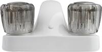 China Dual Handle RV Bathroom Faucet Tap Acrylic CUPC Certified 2KG for sale