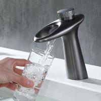 China Counter Basin Waterfall Bathroom Sink Faucet For Vessel Sink Nickle Plated for sale