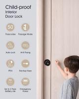 China Childproof Cam Smart Fingerprint Door Lock For Bedroom Apartment Office Security for sale