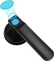 China Keyless Entry Smart Fingerprint Door Lock Biometric Digital Lock Matte Black for sale