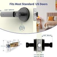 China Keyless Entry Smart Fingerprint Door Lock Biometric Digital Lock Matte Black for sale