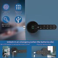 China Touchscreen Fingerprint Biometric Keypad Door Lock Keyless Entry for sale