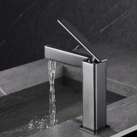 China Wash Basin Sensor Gunmetal Bathroom Taps Faucet Single Hole ODM for sale