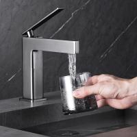 China Wash Basin Sensor Gunmetal Bathroom Taps Faucet Single Hole ODM for sale