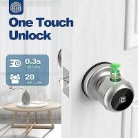 China ODM App Control Outdoor Biometric Smart Fingerprint Door Lock With Keypad for sale