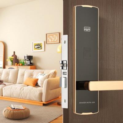 China Campus Homestay Fingerprint Cam Lock Biometric Mortise Lock Swipe Card for sale