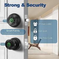 China Biometric Wifi Keyless Door Lock Fingerprint Smart With Keypad Aluminium for sale