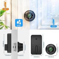 China Biometric Wifi Keyless Door Lock Fingerprint Smart With Keypad Aluminium for sale