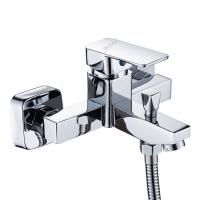 China Triple Aluminum Shower Head Square For Bathroom Bathtub Electroplated Copper for sale