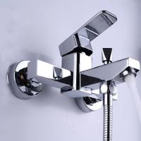 China Triple Aluminum Shower Head Square For Bathroom Bathtub Electroplated Copper for sale