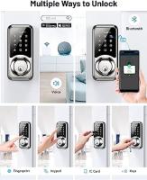 China 7-In-1 WiFi Touchpad Deadbolt Keyless Interior Door Lock for sale