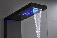 China 6 Function Zinc Shower Head Panel Tower System LED Showerhead Faucet Rain Massage System for sale