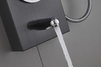 China 6 Function Zinc Shower Head Panel Tower System LED Showerhead Faucet Rain Massage System for sale