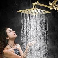 China 8 Inch Handheld Polished Brass Showerheads Brass Shower Handset for sale